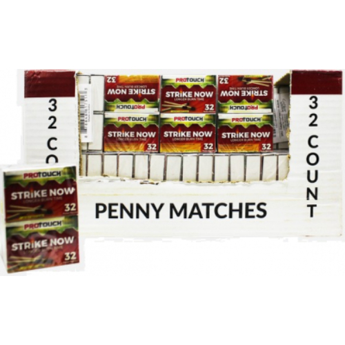 Pro Touch Strike Now Penny Matches 32ct 10pk – PaliMex Distributors
