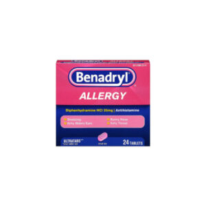 Benadryl Allergy 25mg 24 Tablets – PaliMex Distributors